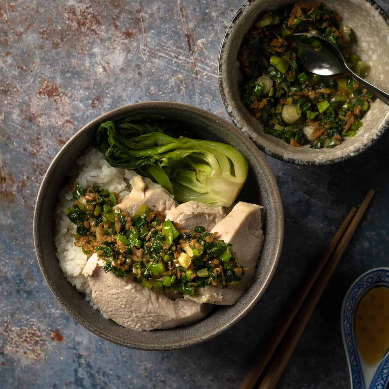 Easy White Cut Chicken Breast with Ginger Scallion Sauce (no poaching ...