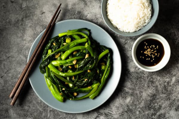 Easy Chinese Yu Choy (Choy Sum) (10 min recipe) - Busy But Cooking