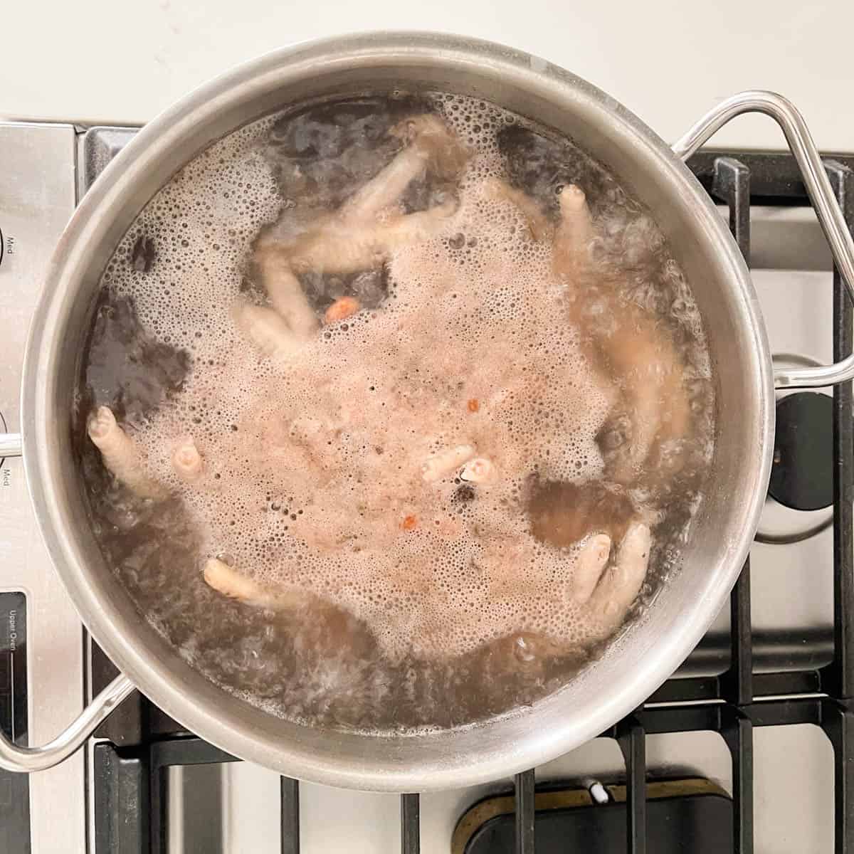 Traditional Chinese Chicken Foot Soup - Busy But Cooking