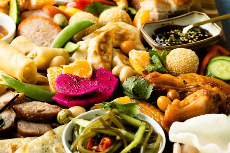 How to Make an Asian Inspired Charcuterie Board - Busy But Cooking