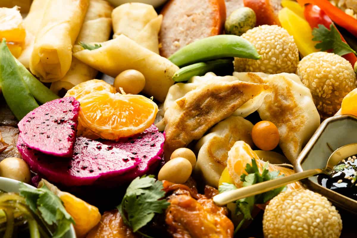 How to Make an Asian Inspired Charcuterie Board - Busy But Cooking